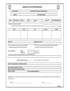 Fillable Online Registration Form for BCGBA Membership - Bowling ...