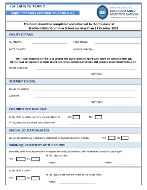 Fillable Online bso bradford gov This form should be completed and ...