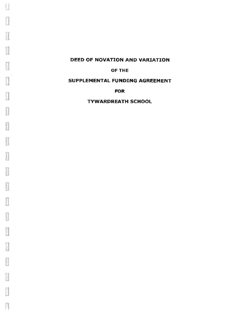 Fillable Online DEED OF NOVATION AND VARIATION OF THE SUPPLEMENTAL ...