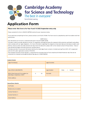 Fillable Online CAST Application Form Fax Email Print - pdfFiller