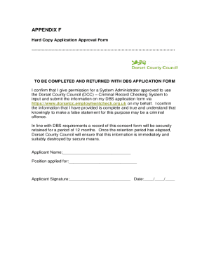 Fillable Online DBS-Application-Consent-Form Fax Email Print - pdfFiller