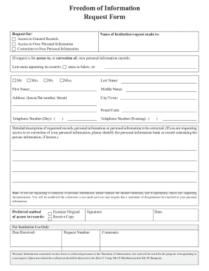 Fillable Online ewanrigg cumbria sch FOIP - Freedom of Information and ...