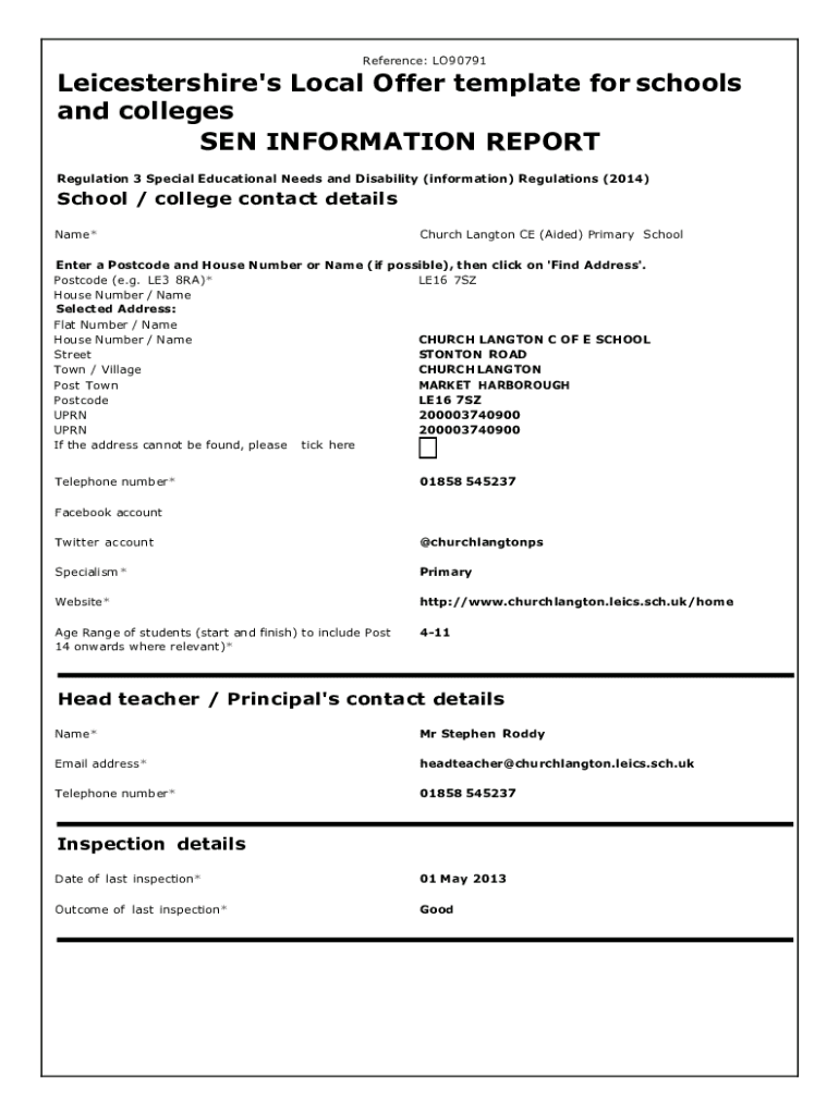 Fillable Online Early years: guide to the 0 to 25 SEND code of practice ...