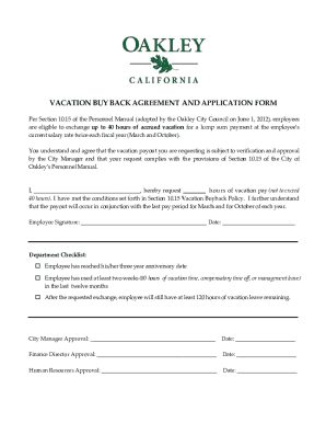 Fillable Online Vacation Buy Back Form 2016.docx Fax Email Print ...