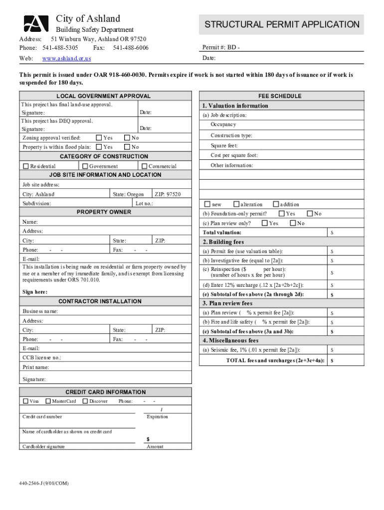 Fillable Online BDCS-Structural Permit ApplicationUpdated 1.15.20 Fax ...
