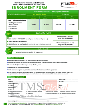 Fillable Online CFA: Course, Full Form, Level 1, Level 2, Cost, Exam ...