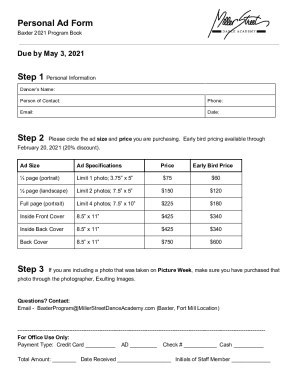 Fillable Online Business Advertisement - How To Guide 1. Fill out the ...