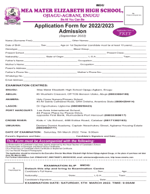 Fillable Online admission form ok Fax Email Print - pdfFiller