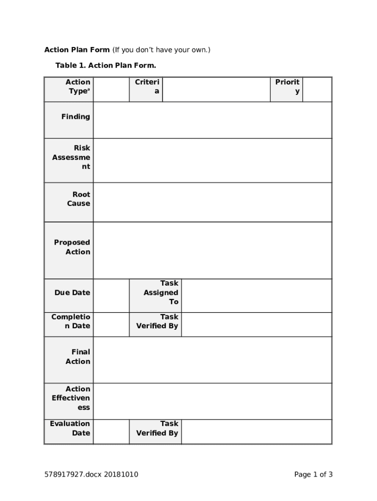 FREE 10+ Sample Action Plan s in MS WordPDFExcelFree Action Plan ...
