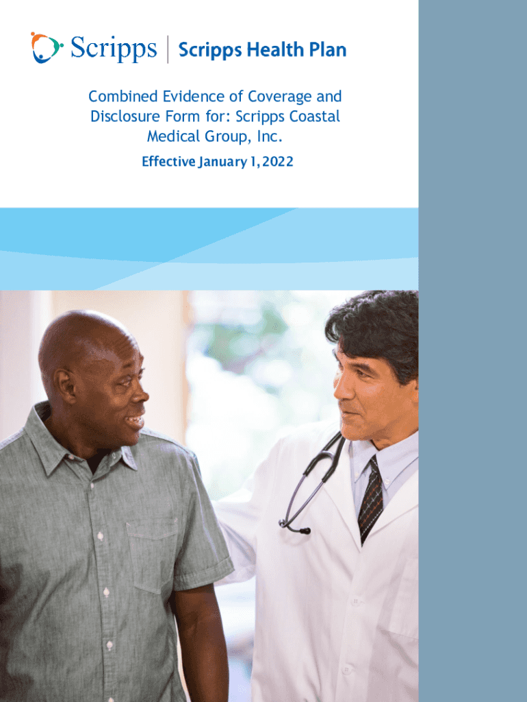 Fillable Online Combined Evidence of Coverage and Disclosure Form ...