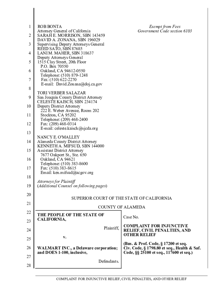 Fillable Online oag ca Sarah Morrison - California Attorney General's ...