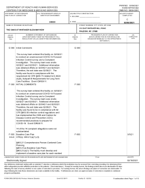 Fillable Online PDF Statement of Deficiency and Plan of Corrections ...