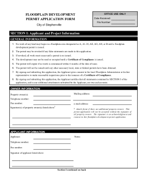 Fillable Online Fill - Free fillable Permit Application ALL INFORMATION ...