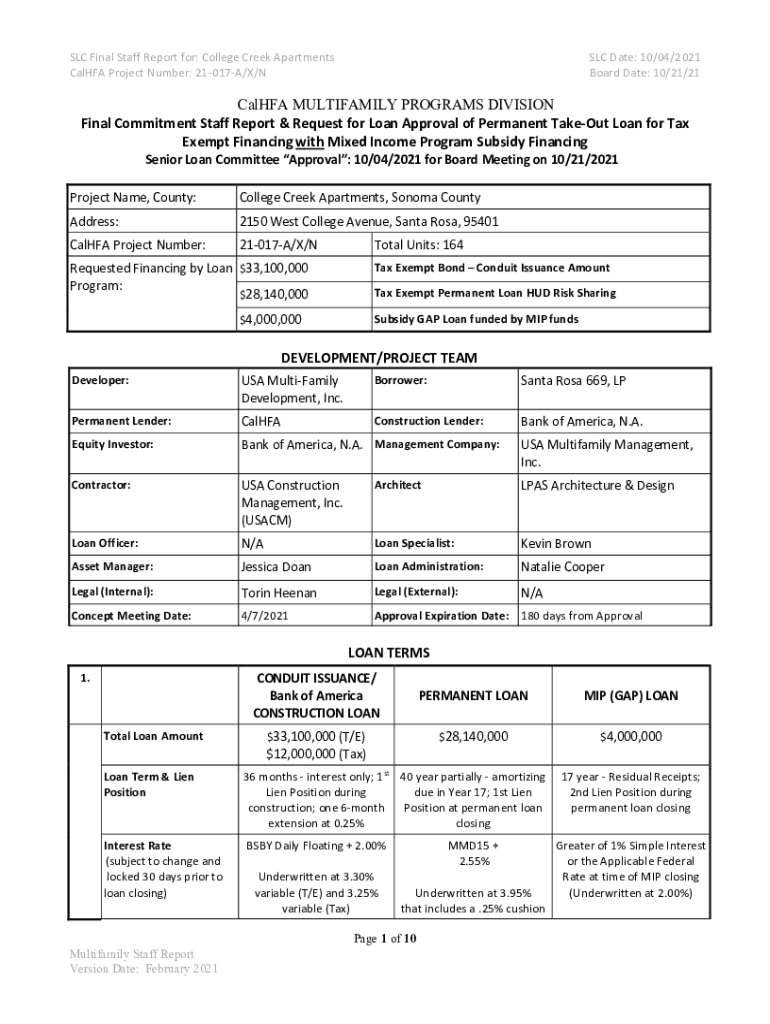 Fillable Online SLC Final Staff Report for. SLC Final Staff Report for ...