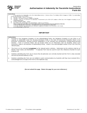 6A - Authorisation & Indemnity for Facsimile Instructions Doc Template ...