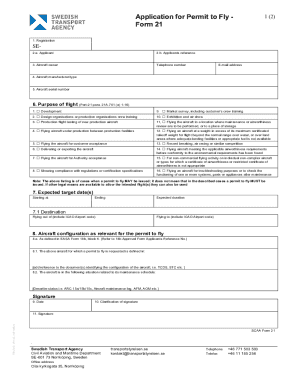 Fillable Online EASA form 21 SCAA application form Fax Email Print ...