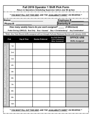 Fillable Online Blank Form Fall 2019.xlsx Fax Email Print - pdfFiller