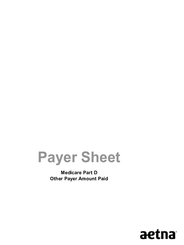 Fillable Online Aetna Payer Sheet D.0 MEDDOPAP. Accessible PDF Fax ...
