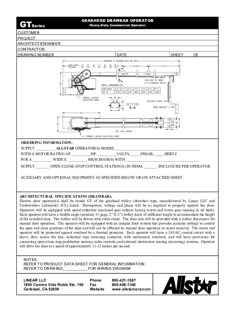 Fillable Online Fillable Online Solid State Control MD Series DRAWBAR ...