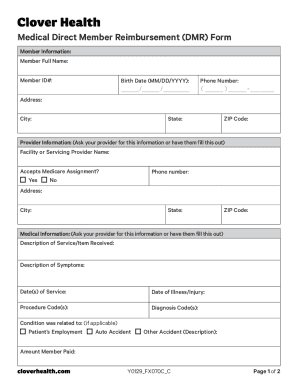 Fillable Online massadvantage.comMEDICALREIMBURSEMENTFORMDirect Member ...