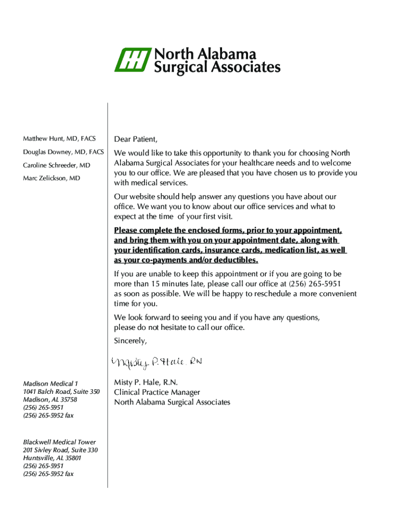 Fillable Online . Madison Medical Park Map with Madison Hospital Site ...