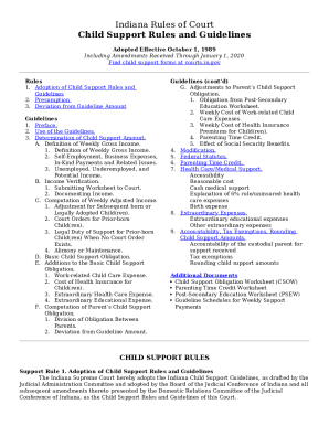 www.in.govjudiciaryrulesIndiana Child Support Rules and Guidelines Doc ...