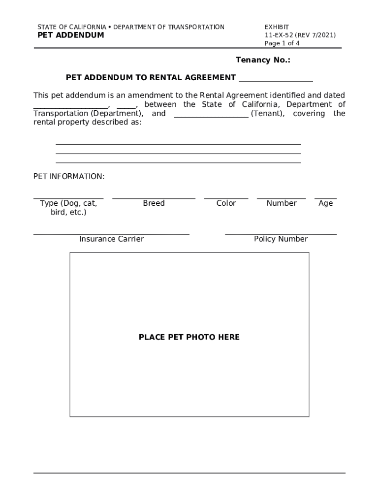 Free Lease Addendum Templates - WordPDFesFree Lease Addendum Templates ...