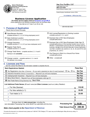 Fillable Online dor.wa.govopen-businessbusiness-licensing-andBusiness ...