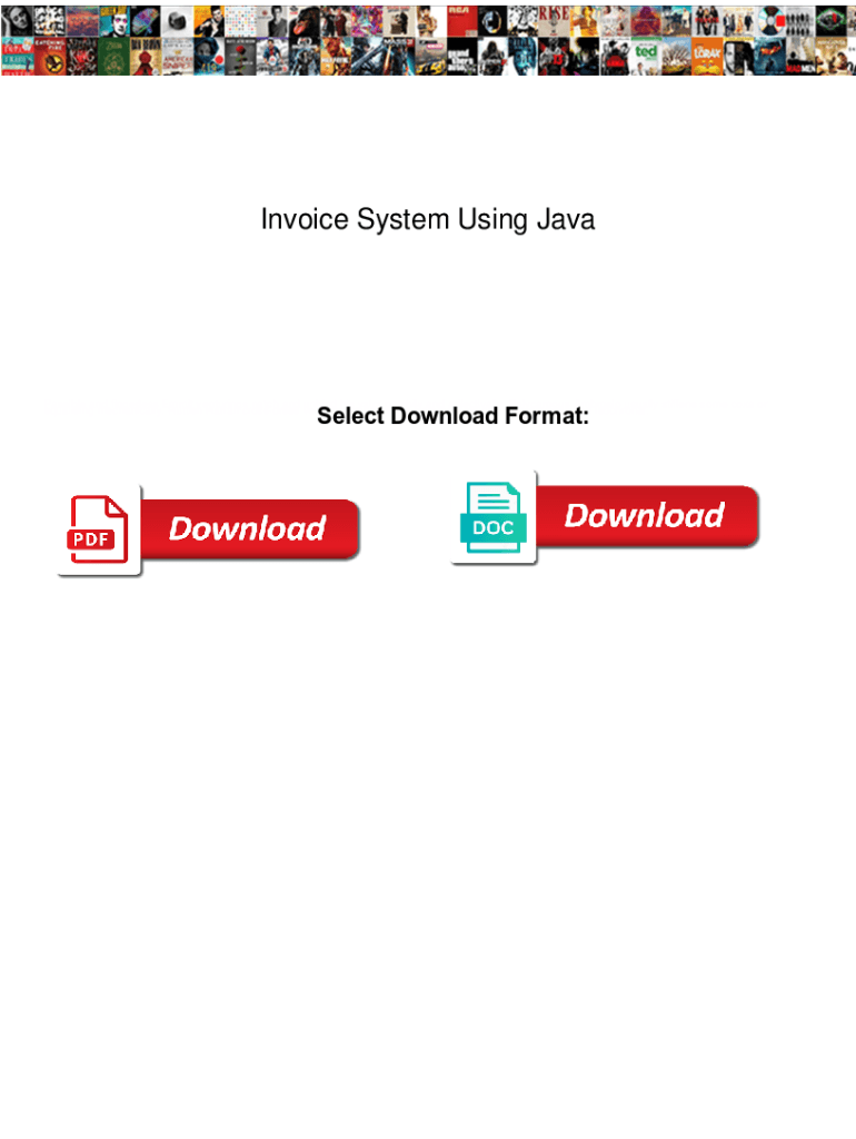 Fillable Online Invoice System Using Java Invoice System Using Java