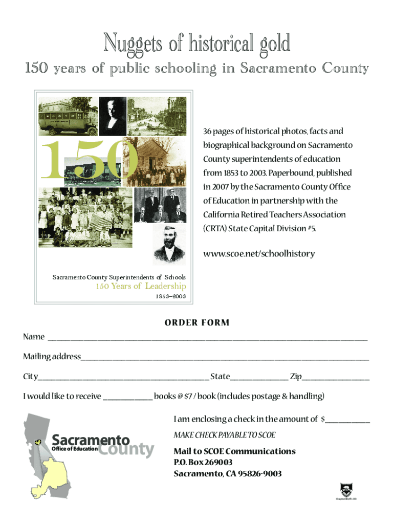 Fillable Online History Book Order Form. History Book Order Form Fax ...