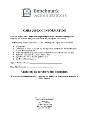 Fillable Online www.osha.govfy11sh-22246-11OSHAForm300The OSHA FORM 300 ...