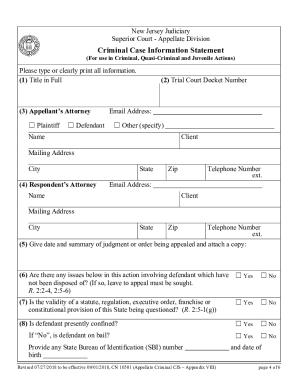 Fillable Online www.njcourts.gov forms 10501applcrimcisproseAppellate ...