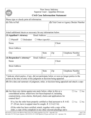 Fillable Online www.njcourts.gov forms 10500applcivilcisAppellate ...