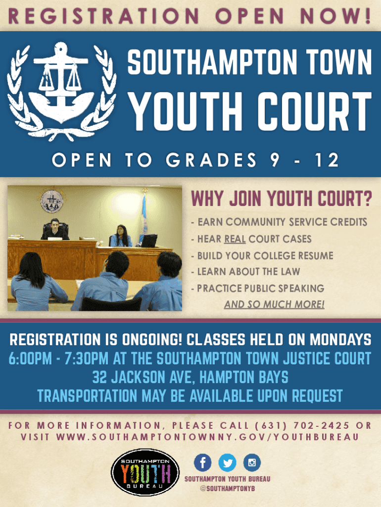 Fillable Online Youth Court Flyer 2021 - 2022 Registration Ongoing ...