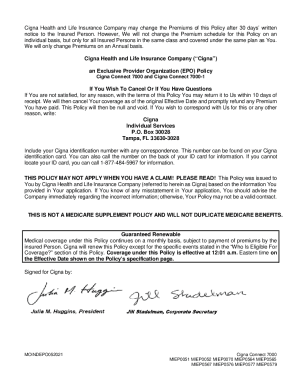 Fillable Online Cigna Connect 3400 and Cigna Connect 3400-1 Fax Email Print - pdfFiller