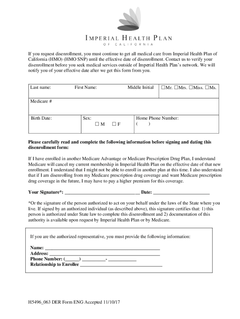 Fillable Online www.healthfirsthealthplans.orgdisenrollmentformIf you ...