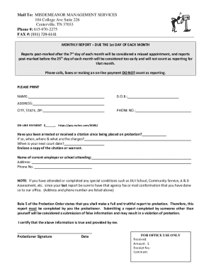 Fillable Online Washington State Emergency Operations Officer Monthly ...