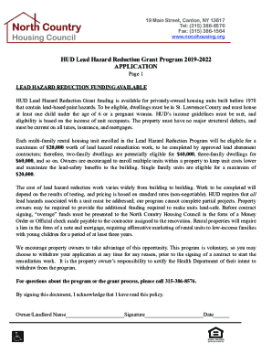 Fillable Online www.hud.govprogramofficeshealthyhomesThe Lead-based ...