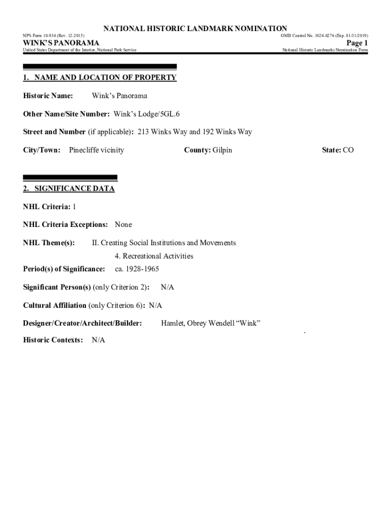 Fillable Online PDF Patsy Cline House: Draft National Historic Landmark ...