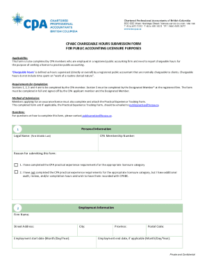 Fillable Online www.bccpa.caCPA-Chargeable-Hours-FormBCCPA Chargeable ...