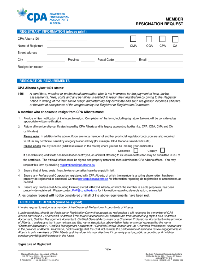 Fillable Online Resignation Request Form Fax Email Print - pdfFiller