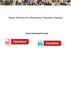 Fillable Online Free Georgia Notary Acknowledgement Forms - PDF ...
