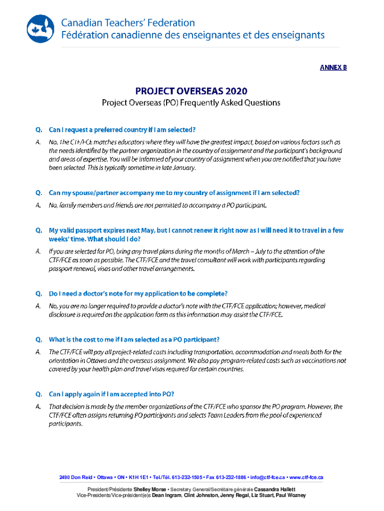 Fillable Online Fillable Online Annex A - PO Application Form ... Fax ...