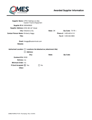 Fillable Online STATE OF OKLAHOMA STATEWIDE CONTRACT WITH COUNTRY FORD ... Fax Email Print ...