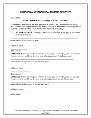 es.compower-of-attorneycaFree California Advance Directive - PDFes Doc ...