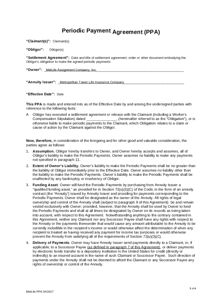 www.metlife.com ppa PPA-newThis Qualified Assignment and Release Agreement is ... - MetLife Doc ...