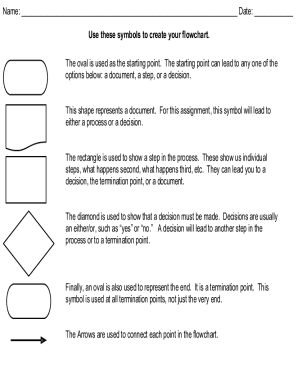 Fillable Online Use these symbols to create your flowchart Fax Email ...