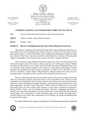 Fillable Online www.njoag.govHome - Welcome - New Jersey Office of ...