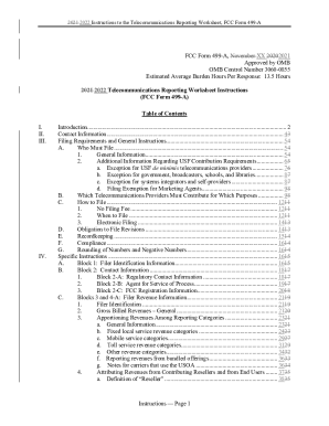 Fillable Online transition.fcc.govFormsForm499-ATelecommunications ...