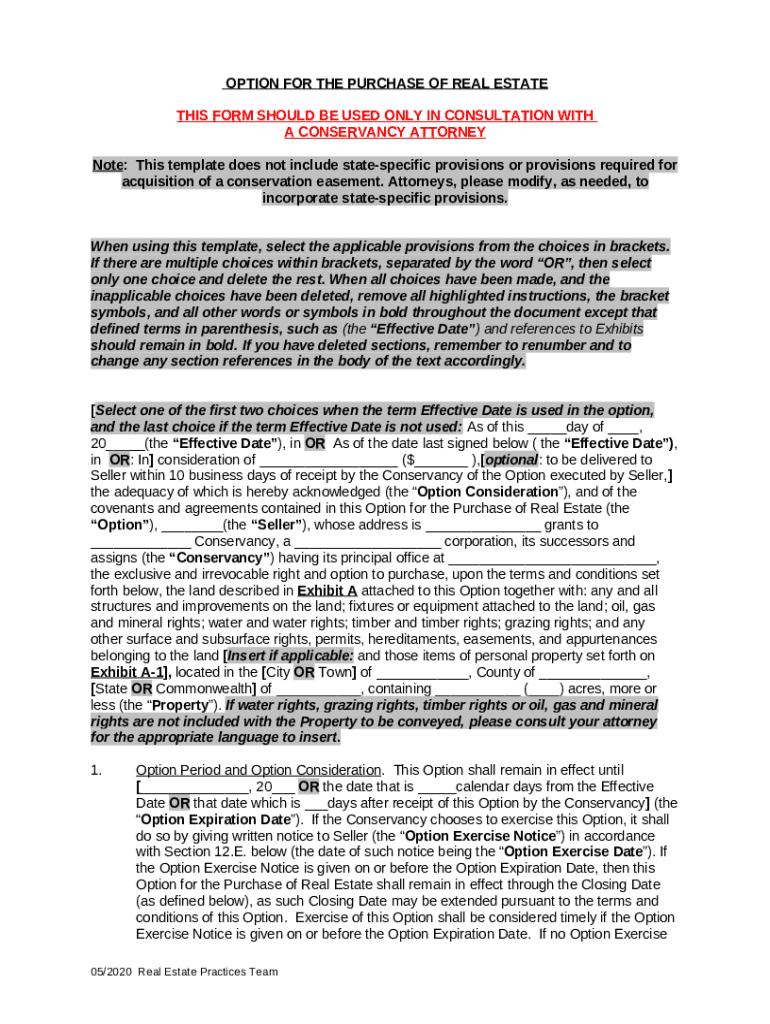 Purchase - Fee - Option - Template Doc Template | pdfFiller